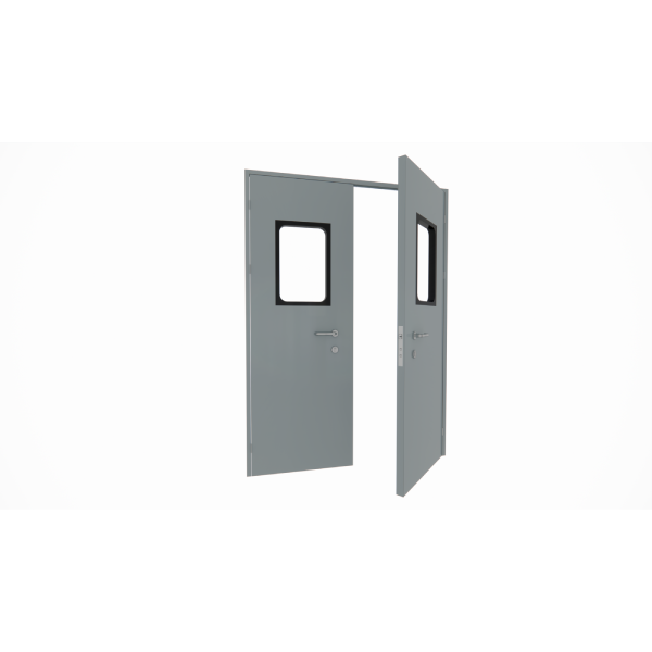 Flush Mount Automatic Double Swing Doors